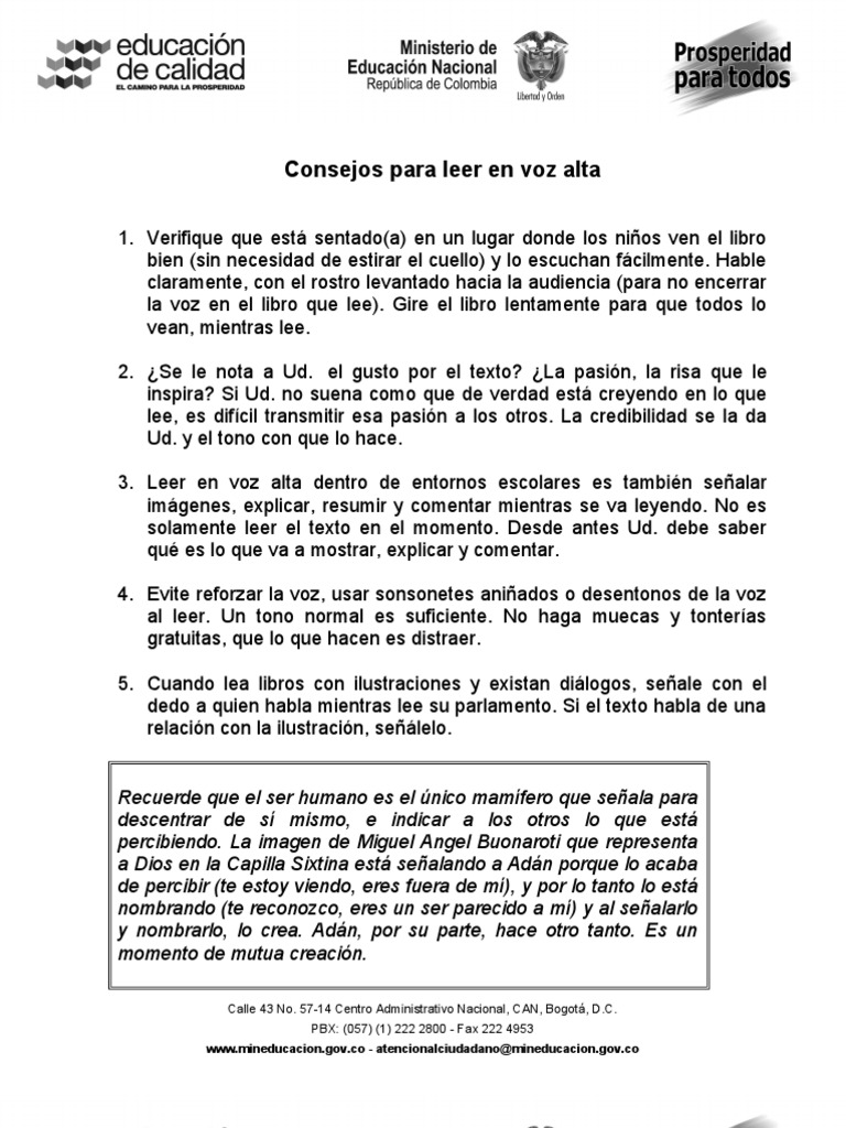 Como Leer en Voz Alta