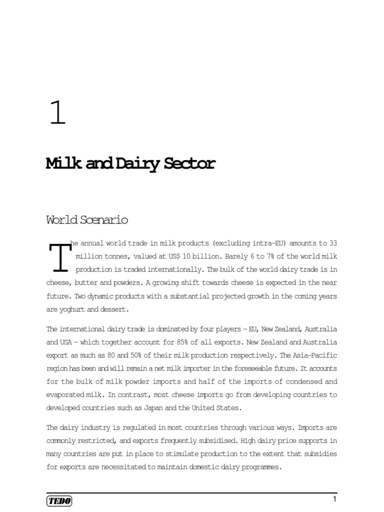 Milk Dairy Intro | PDF
