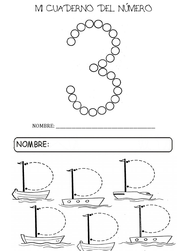 Mi Libro Del Numero 3 | PDF