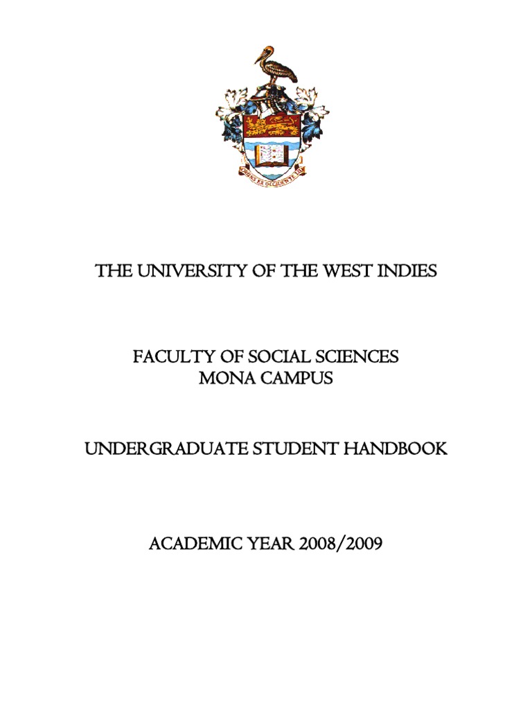 UWI Social Sciences Handbook 2008/09 | PDF | Academic Degree ...