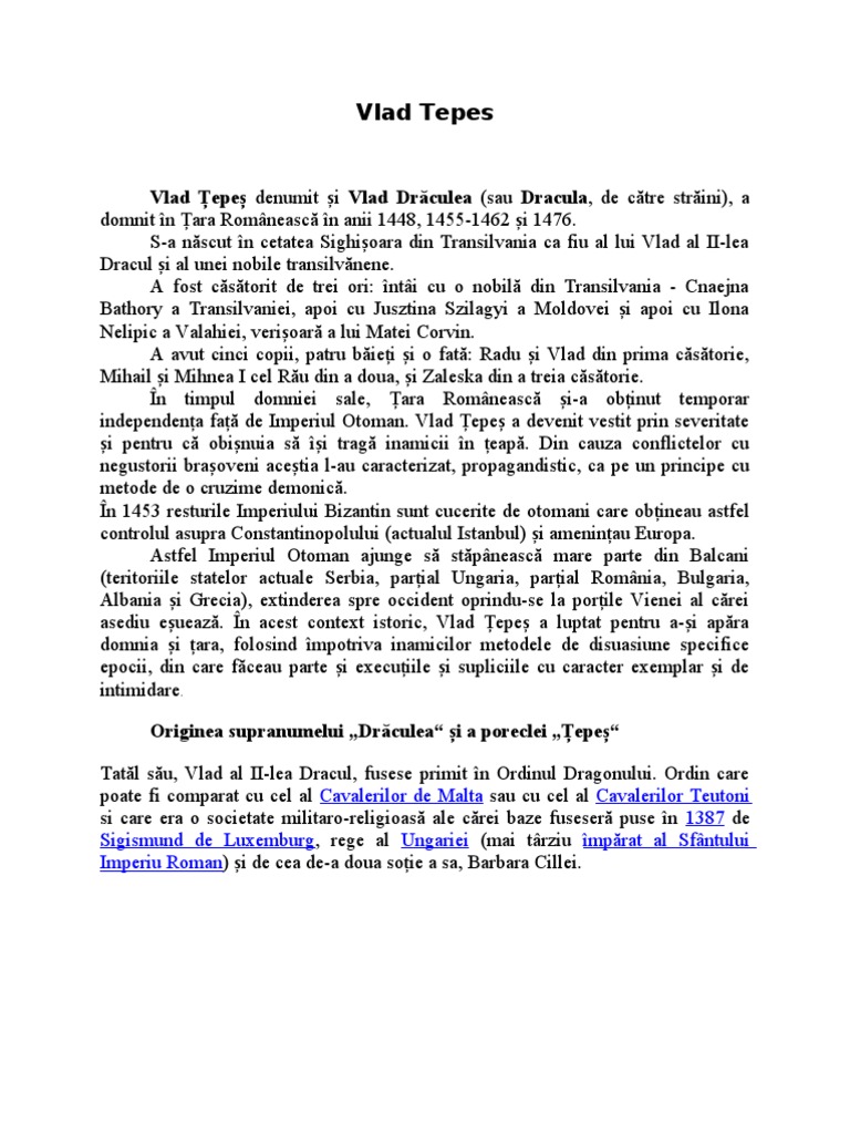Vlad Tepes | PDF