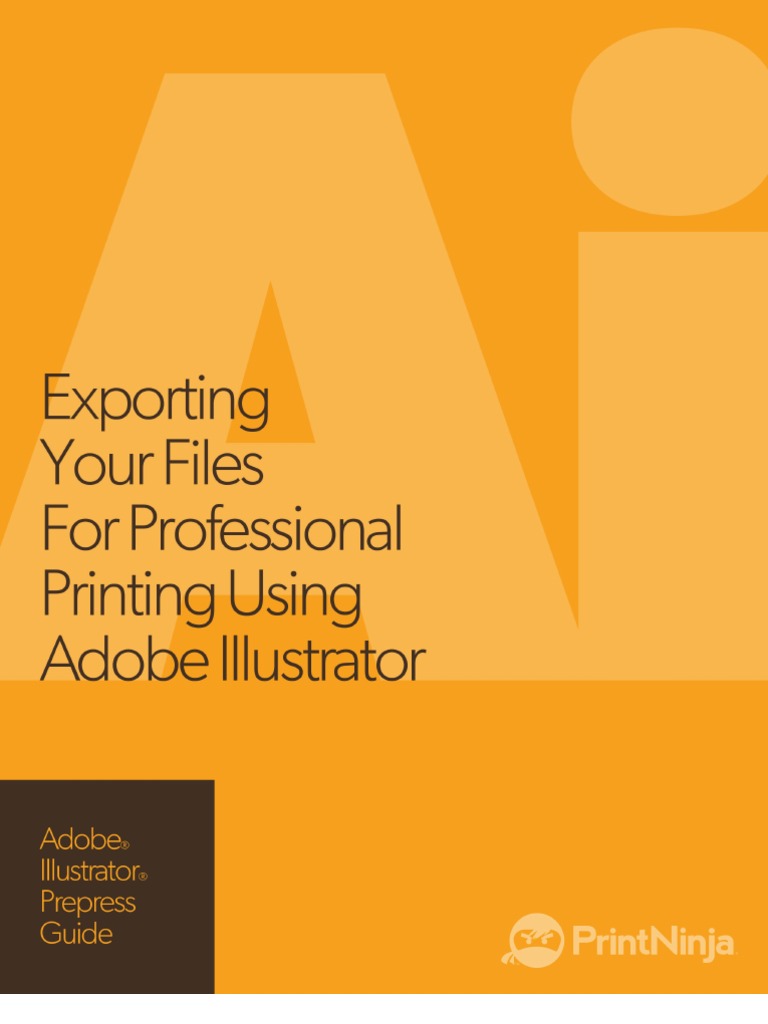 Adobe Illustrator Prepress and File Export As PDF Guide | PDF ...