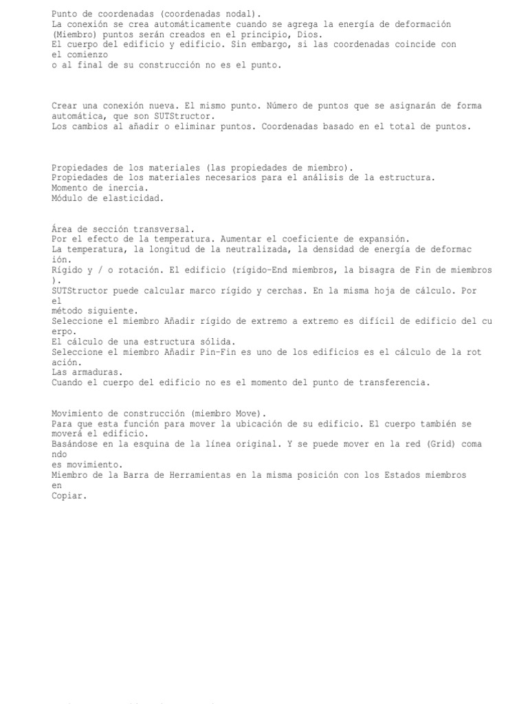 Optimización de Estructuras con SUTStructor | PDF | Point and Click ...