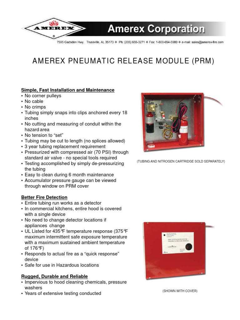 PRM Cut Sheet | PDF | Pneumatics | Pressure