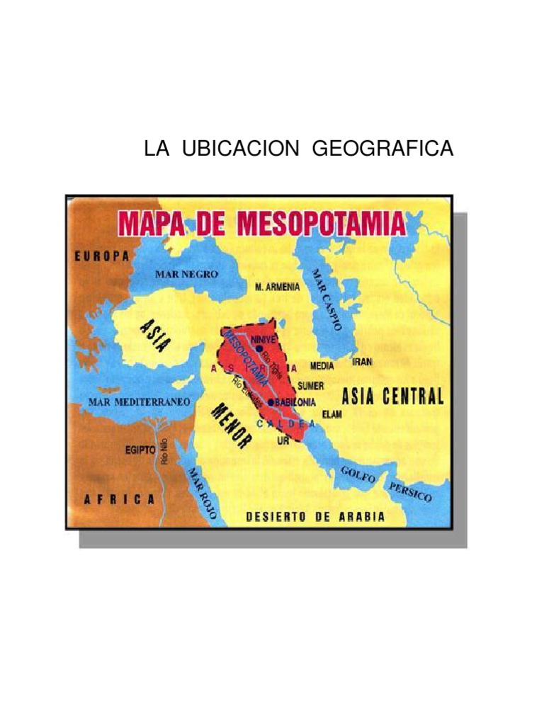 l La Ubicacion Geografica | Mesopotamia | Babilonia