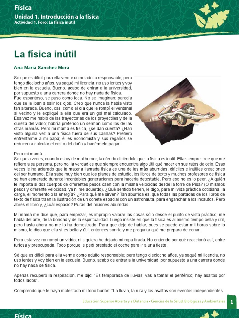 Física: ¿Inútil o Esencial? | PDF | Fricción | Sonido