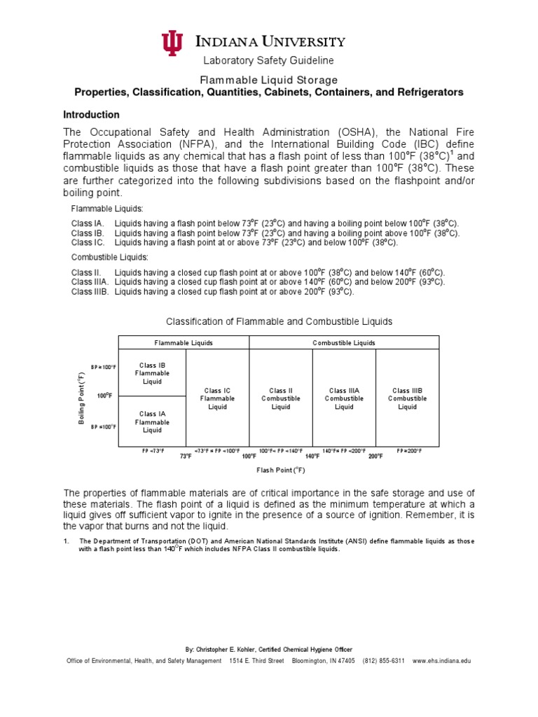 Lab Safety: Flammable Liquid Storage | PDF | Flammability | Refrigerator