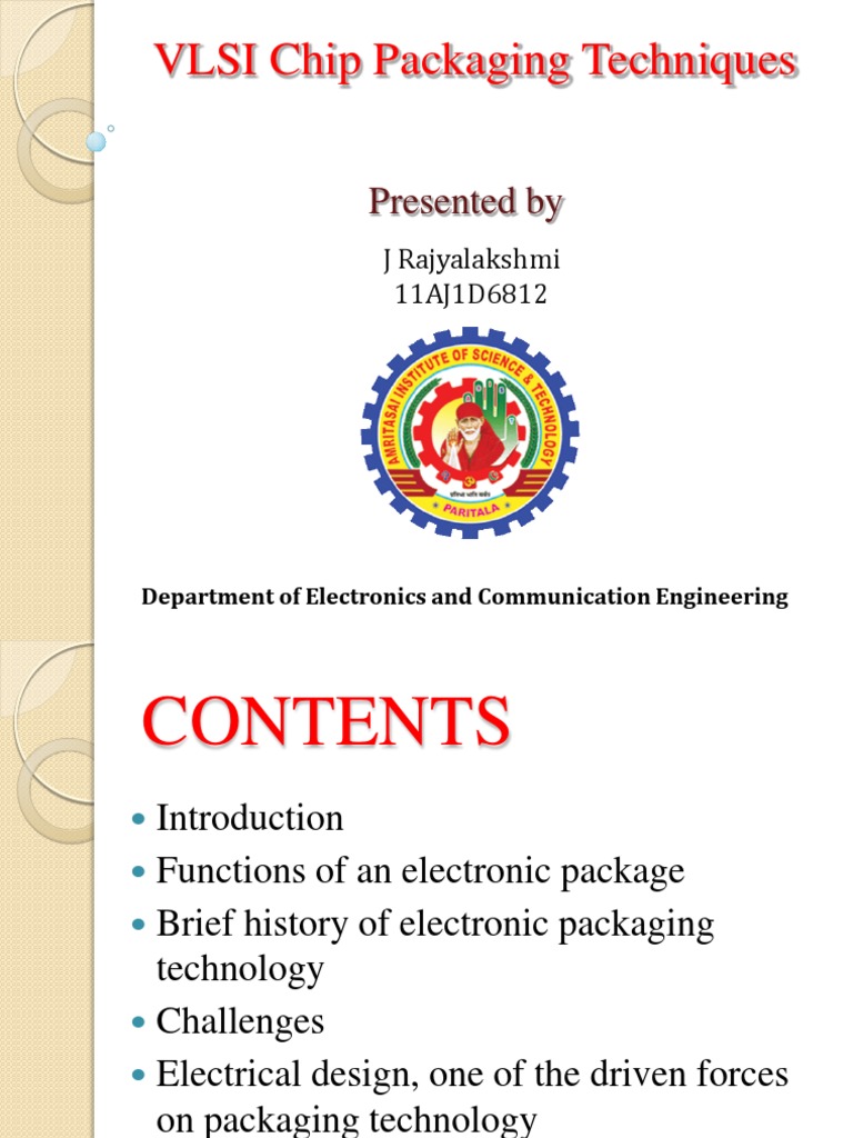 VLSI Chip Packaging Techniques | PDF | Integrated Circuit | Electronics
