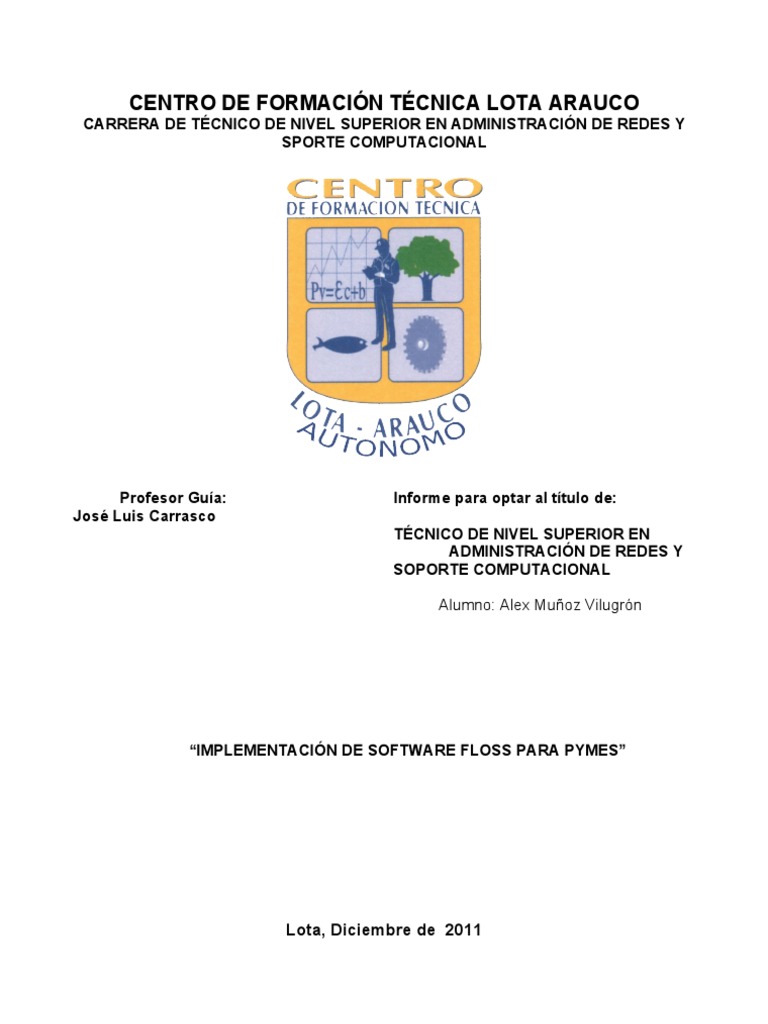 Informe Titulo | PDF | Software libre | Software multiplataforma