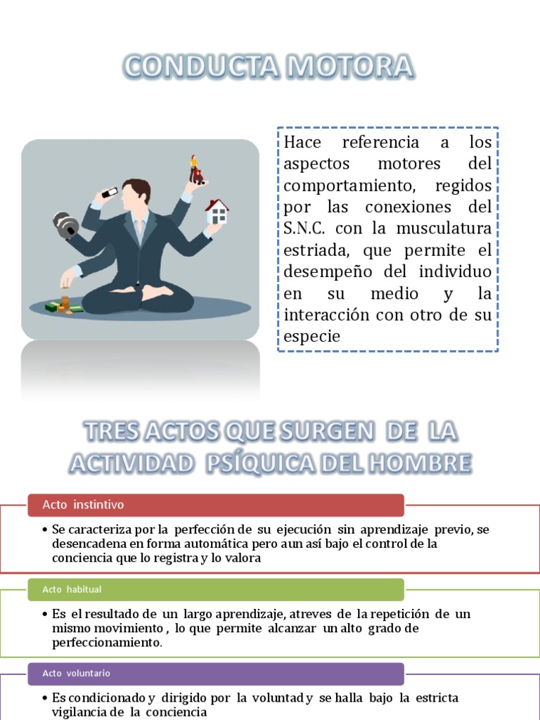 Conducta Motora | Descargar gratis PDF | Aprendizaje | Comportamiento
