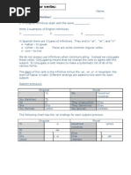 Spanish 1 Final Exam Study Guide | PDF | Grammar | Syntactic Relationships