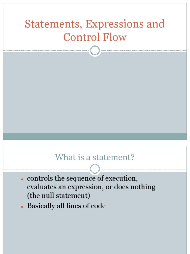 03 Expressions Statements Control Flow | PDF | Control Flow | C ... 03 Expressions Statements Control Flow | PDF | Control Flow | C ...