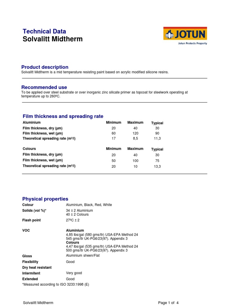 TDS - Solvalitt Midtherm - English (Uk) - Issued.26.11.2010 | PDF ...