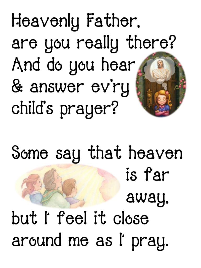 Children's Prayer to Heavenly Father | PDF | Religious Behaviour And ...