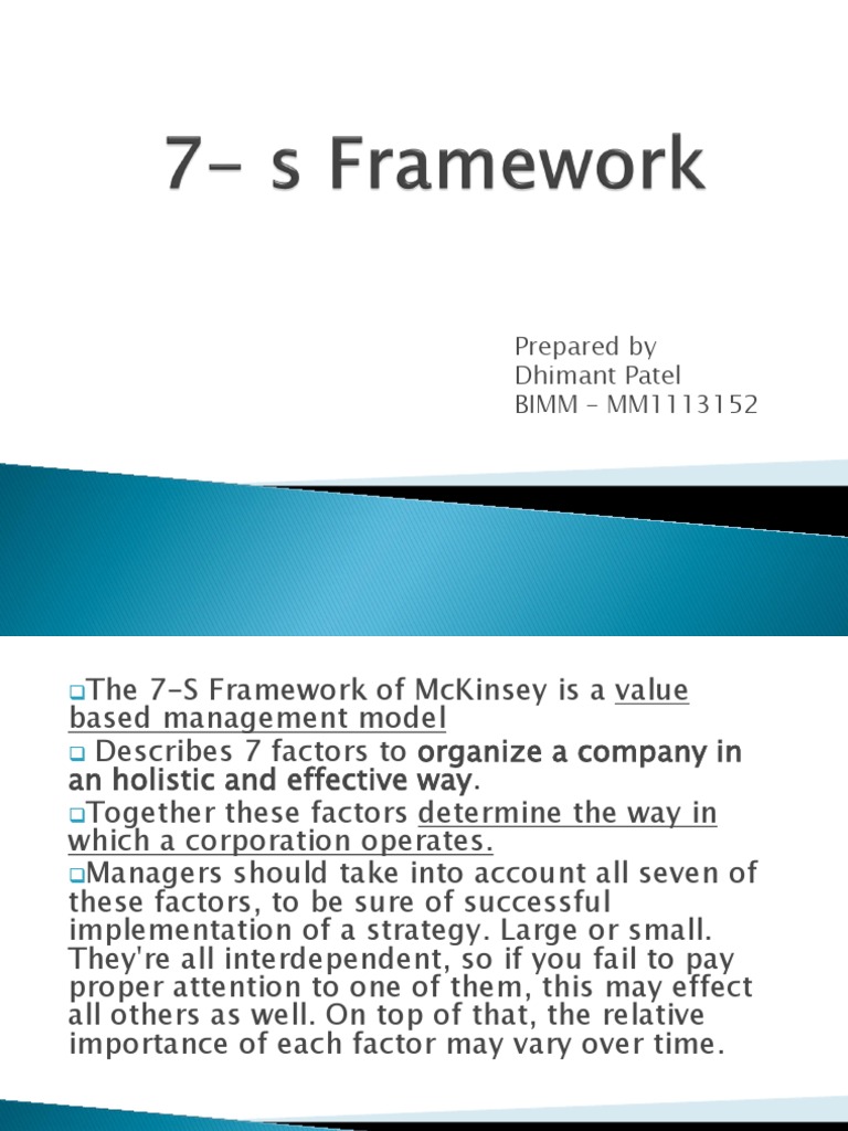 7 - S Framework | Download Free PDF | Strategic Management | Competence ...
