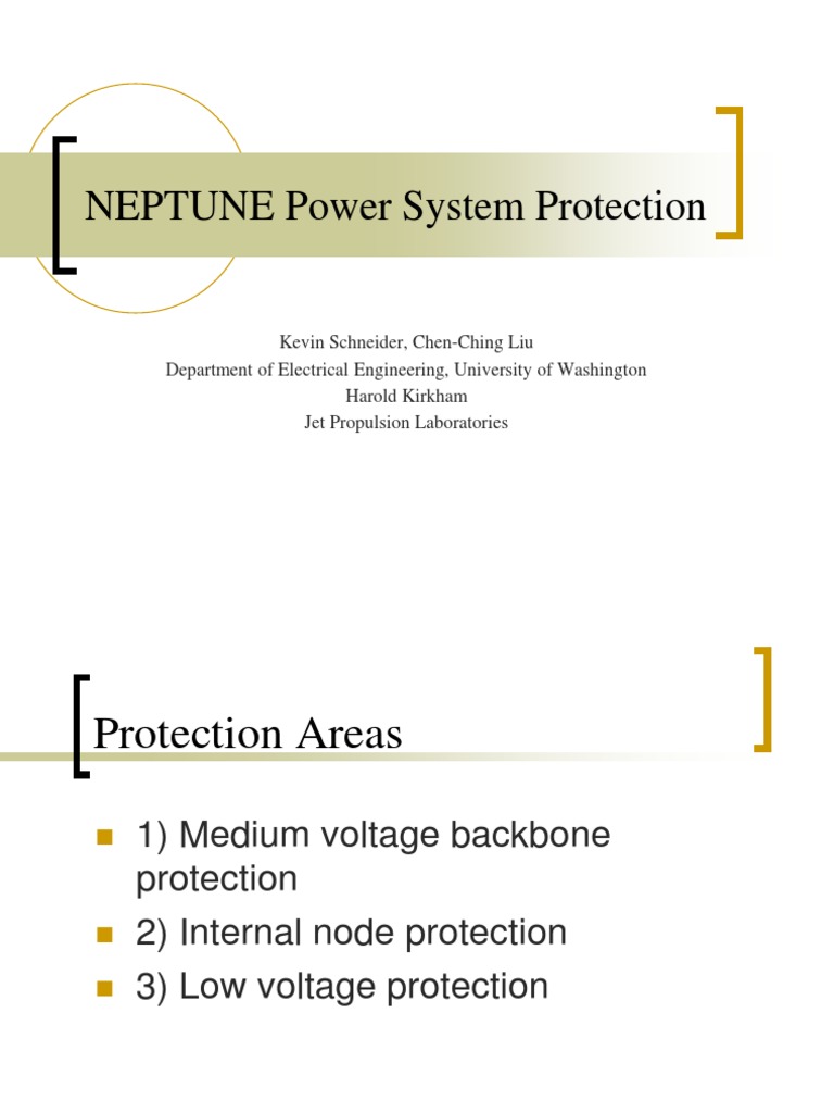 NEPTUNE Power System Protection | PDF | Relay | Power (Physics)