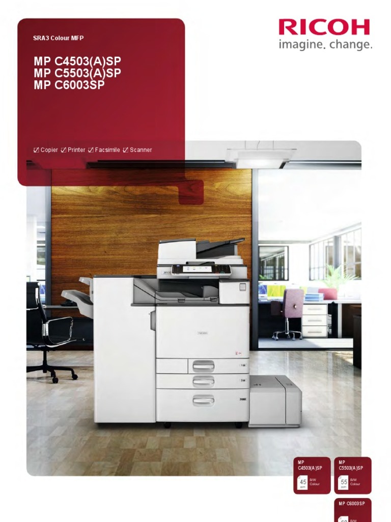 Midshire Business Systems - Ricoh MP C4503 / MP C5503 / MP C6003SP - A3 Multifunctional Printer ...