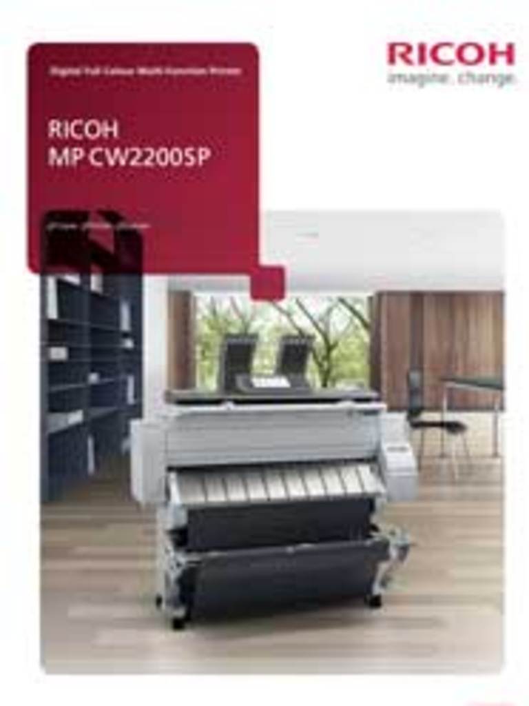 Midshire Business Systems - Ricoh MP CW2200SP - A0 Wide Format Colour Brochure | PDF | Printer ...