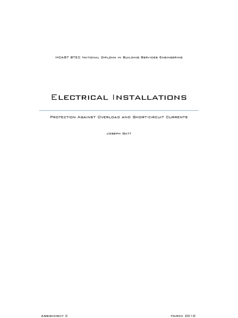 Protect Against Overload and Short Circuit Currents | Download Free PDF ...