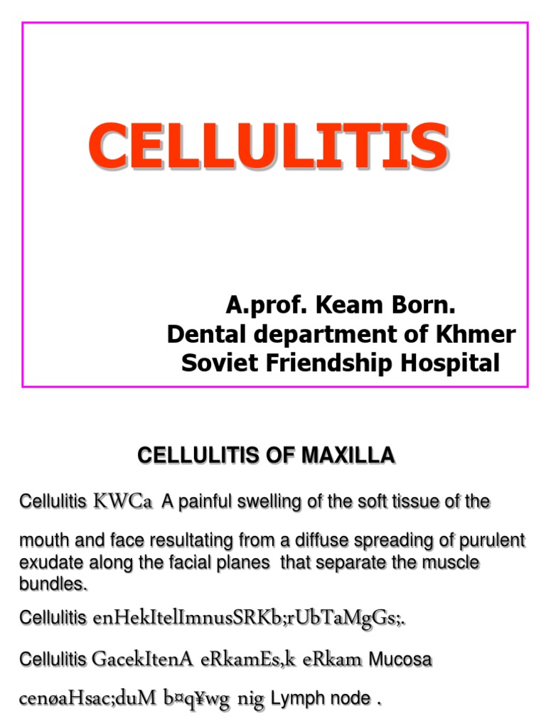 CELLulitis 1 | PDF | Anatomical Terms Of Location | Animal Anatomy