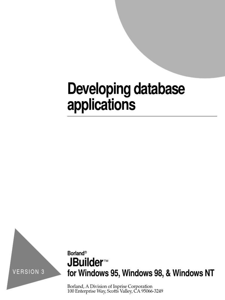 8.developing Database Applications - JBuilder (Borland 1999) | PDF | Databases | Application ...