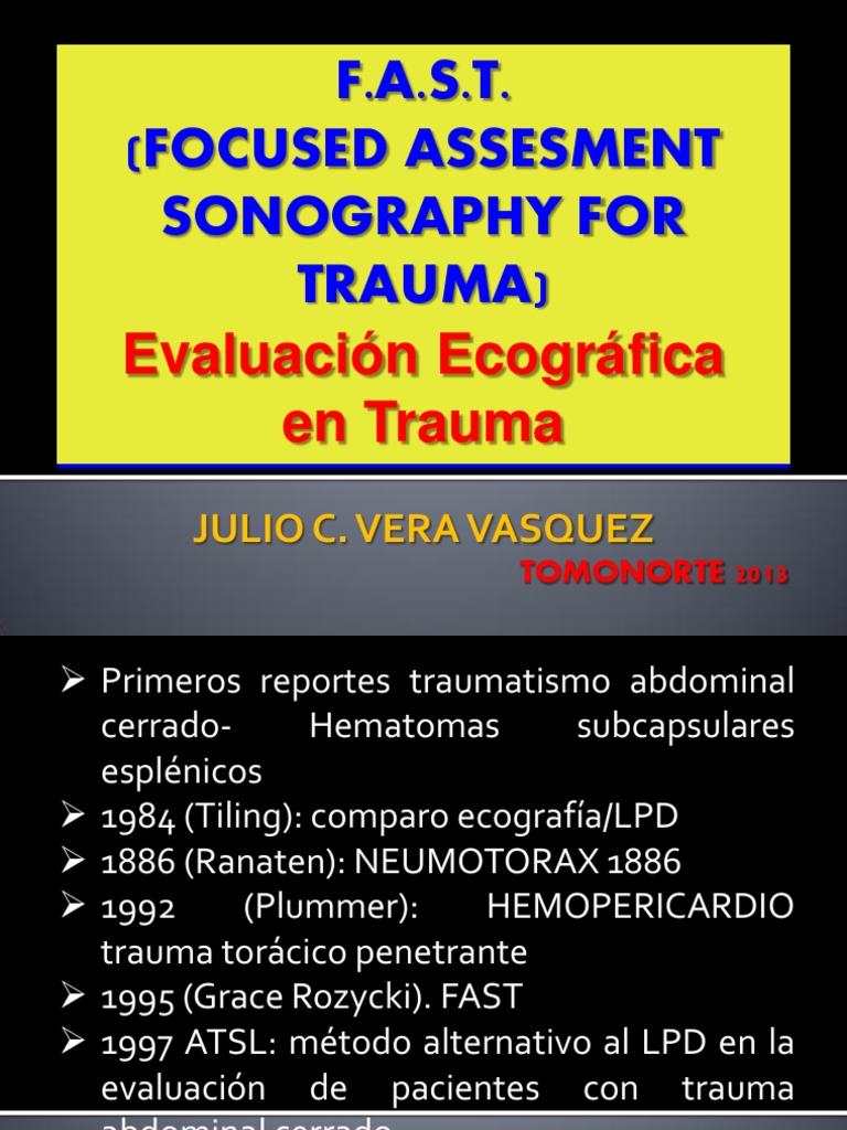 Eco Fast 1 | PDF | Lesión | Ultrasonido médico