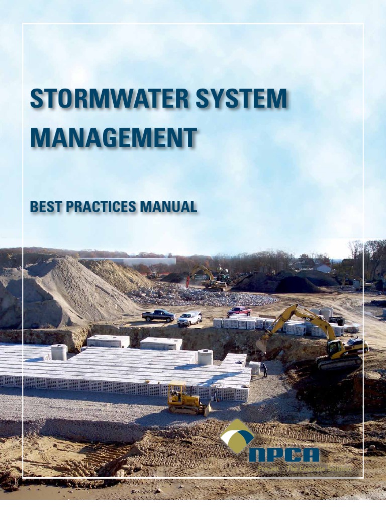 Stormwater System Management: Best Practices Manual | PDF | Concrete ...