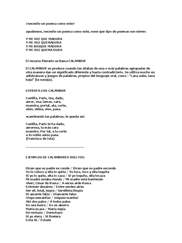 Copia de Calambur Ejemplos
