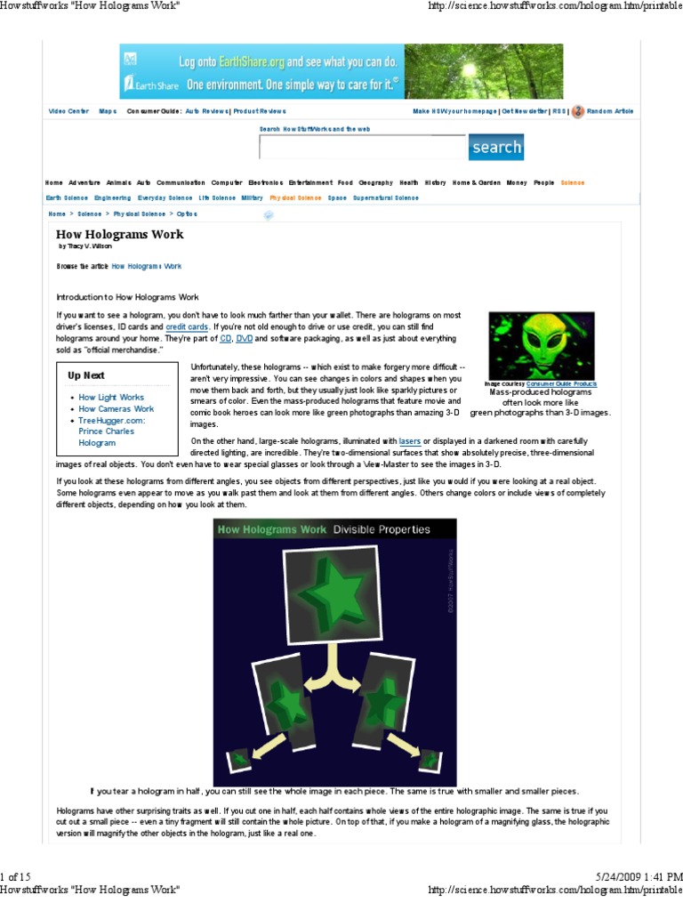 How Holograms Work | PDF | Holography | Light