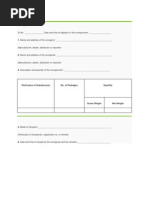 Goods Dispatch/Delivery Note Template | PDF
