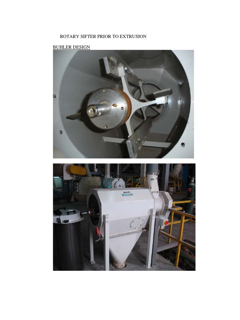 Rotary Sifter Prior To Extrusion Buhler Design | PDF
