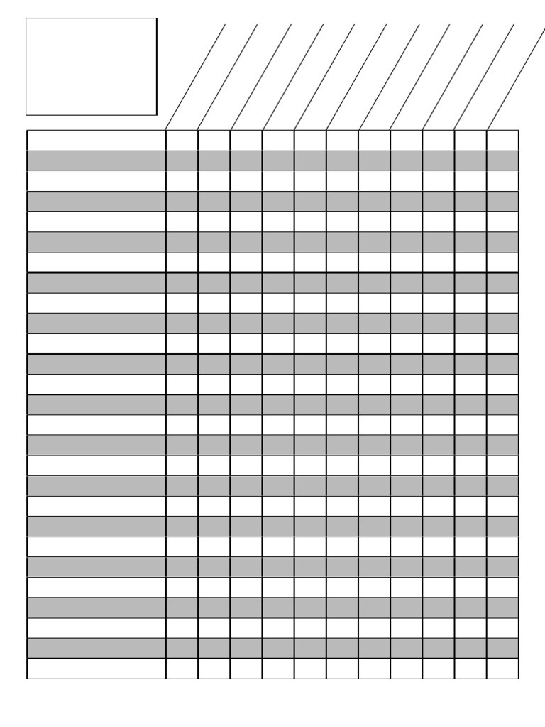 Class List Grade Sheet - Blank | PDF