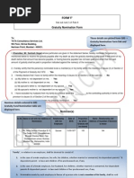 How To Fill Gratuity Form F | PDF | Gratuity | Government