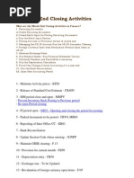 Closing Activities: Sap Fico Tcodes For Month End and Year End ...