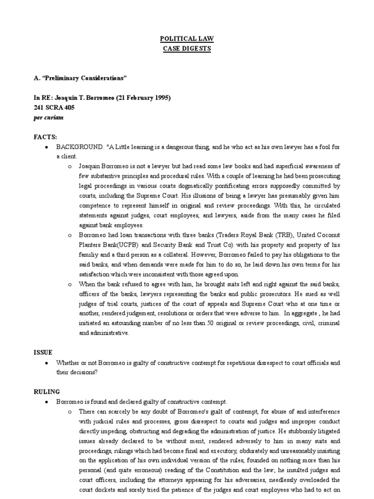Consolidated Cases in Political Law | PDF | Negligence | Lawsuit