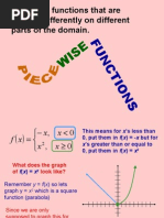 Functions and Piecewise | PDF | Function (Mathematics) | Functions And Mappings