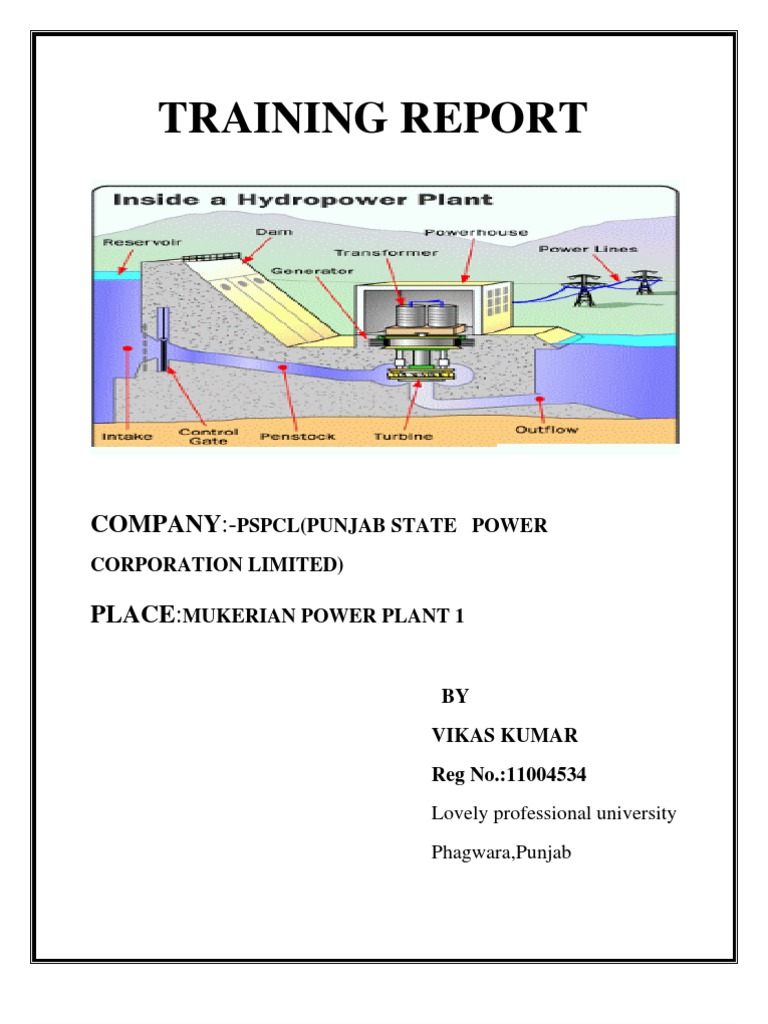 Report on Hydro Power Plant | Hydroelectricity | Reservoir