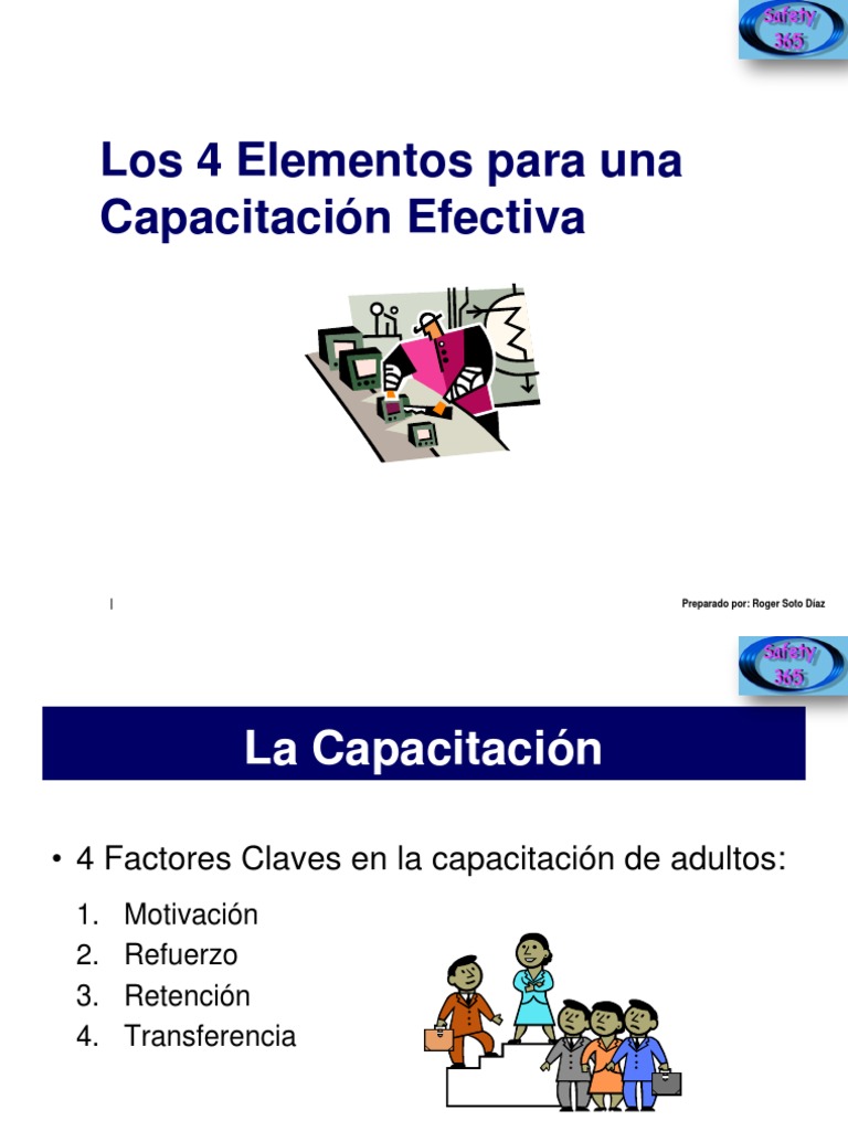 Cuatro Elementos De Una Capacitación Efectiva Pdf Relaciones