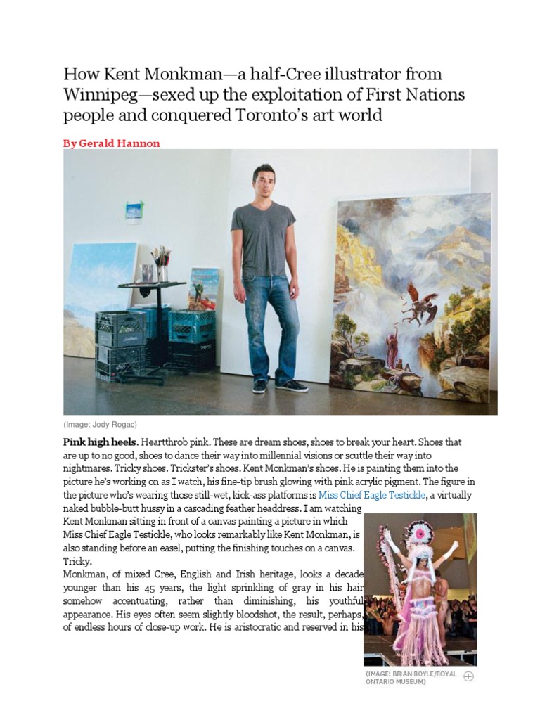Monkman, Kent Toronto Life September 2011 | PDF | First Nations | Paintings