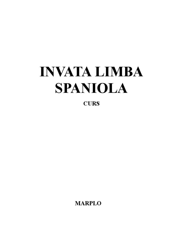 Invata Limba Spaniola