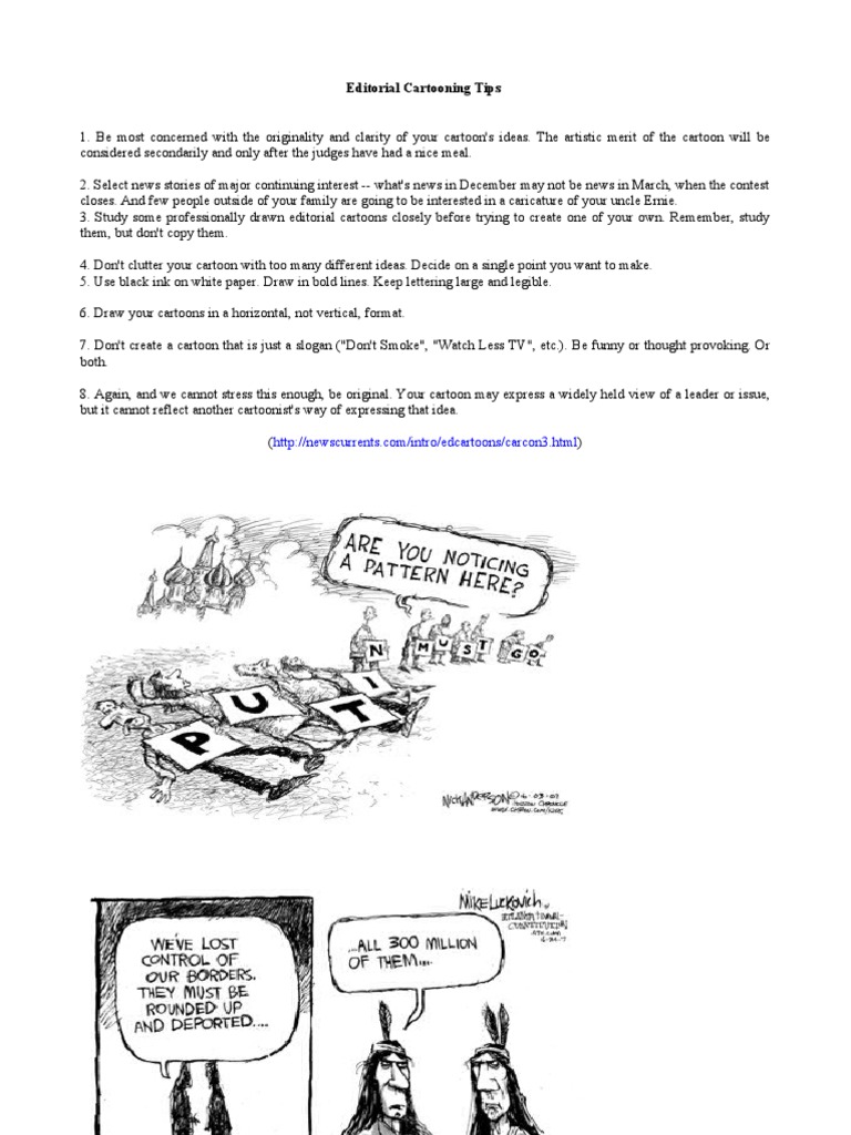 Editorial Cartooning Tips | PDF