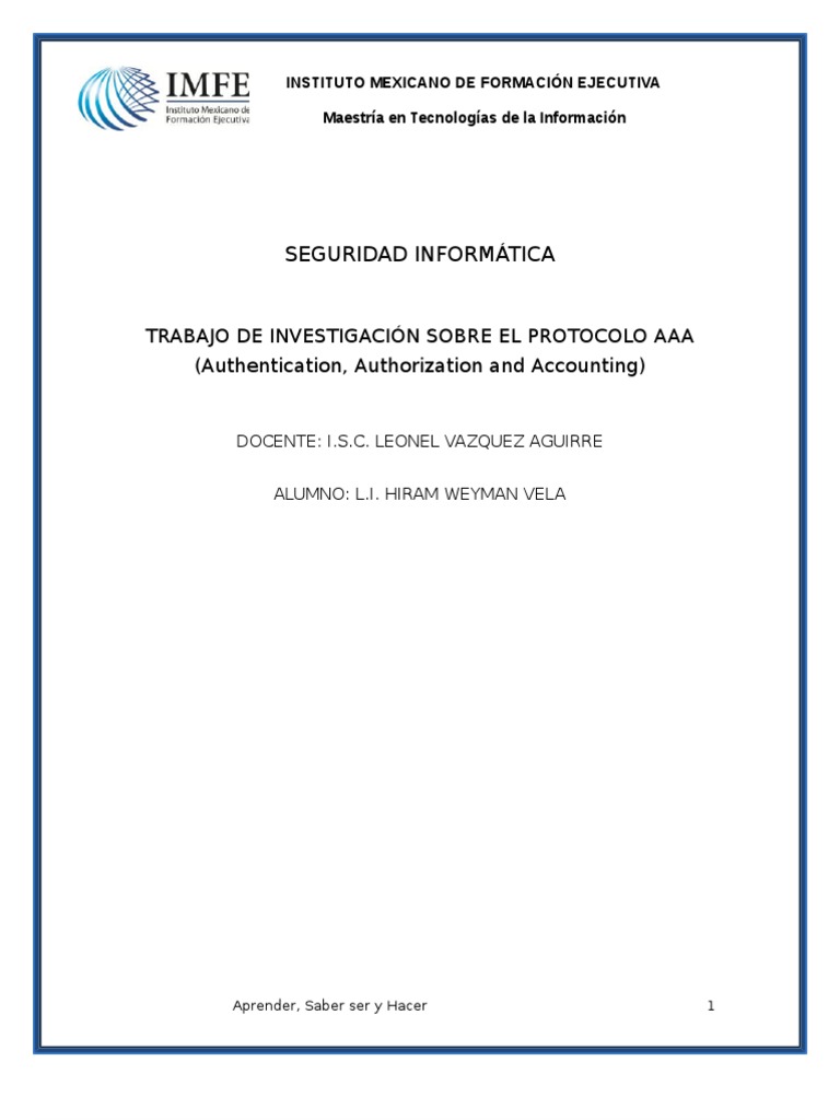 Historia y Función del Protocolo AAA | PDF | Radio | Red de computadoras