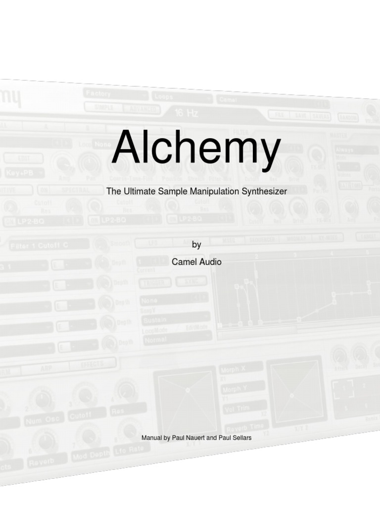 Camel Audio Alchemy VST Manual | PDF | Synthesizer | Installation ...