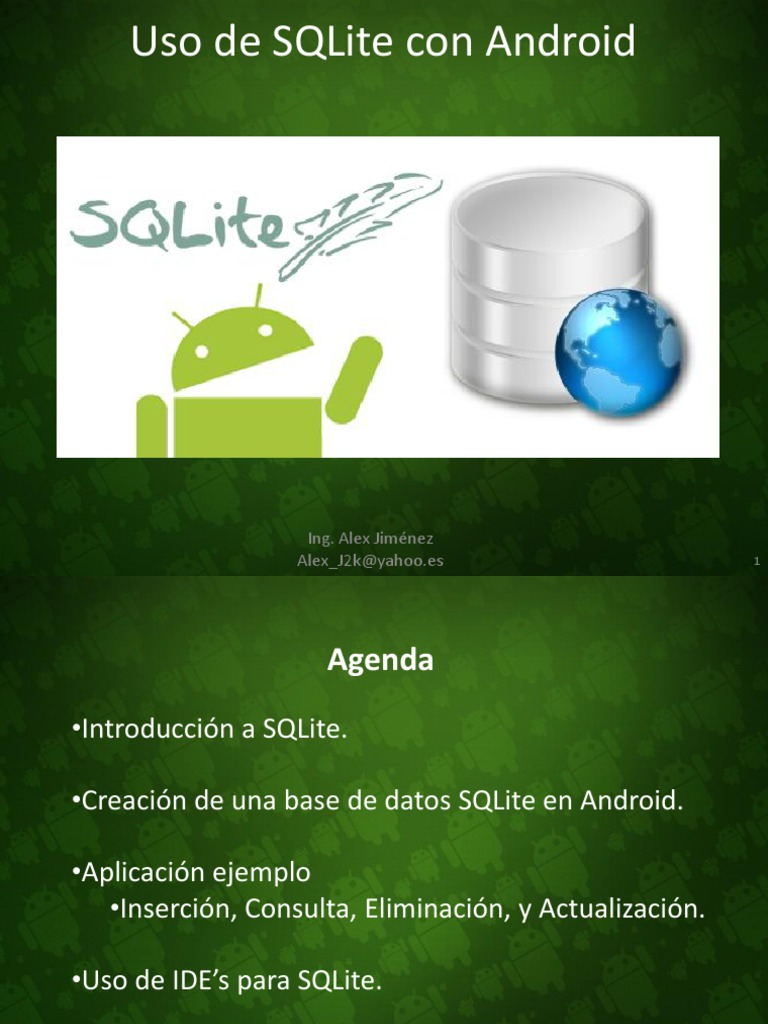 Uso de SQLite Con Android | PDF | Datos | Software de la aplicacion