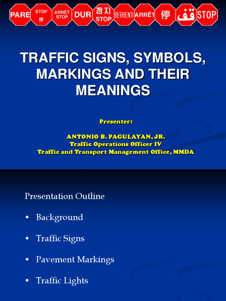 Understanding Traffic Signs, Symbols, Markings and Traffic Light ...