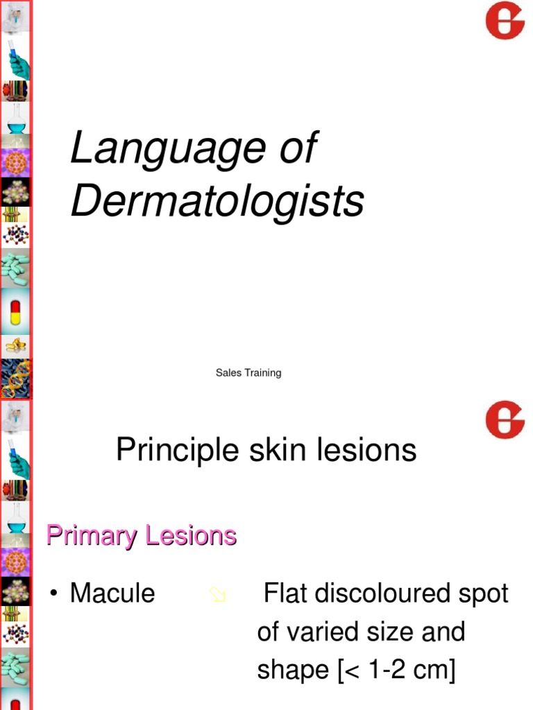 Language of Dermatology | PDF | Cutaneous Conditions | Skin