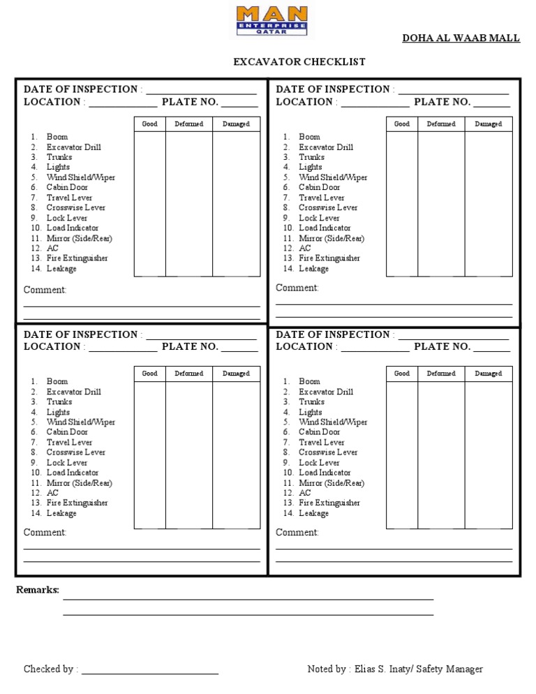 excavator-checklist