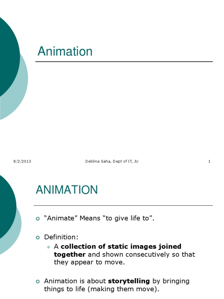 Animation & Modeling | PDF | Animation | Computer Animation