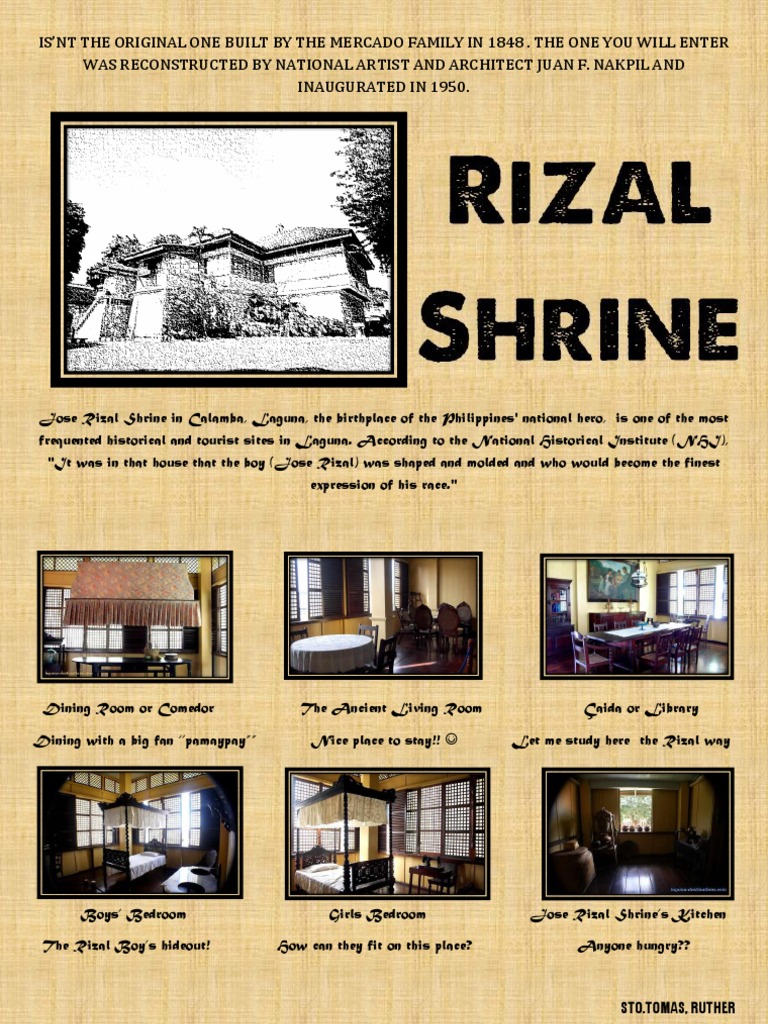 Jose Rizal House In Calamba Laguna Inside