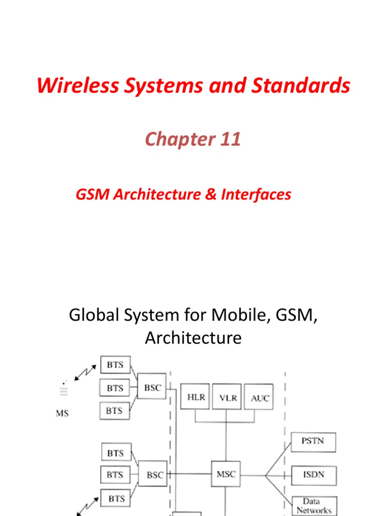 GSM Architecture and Interfaces Explained | PDF | Data Transmission ...